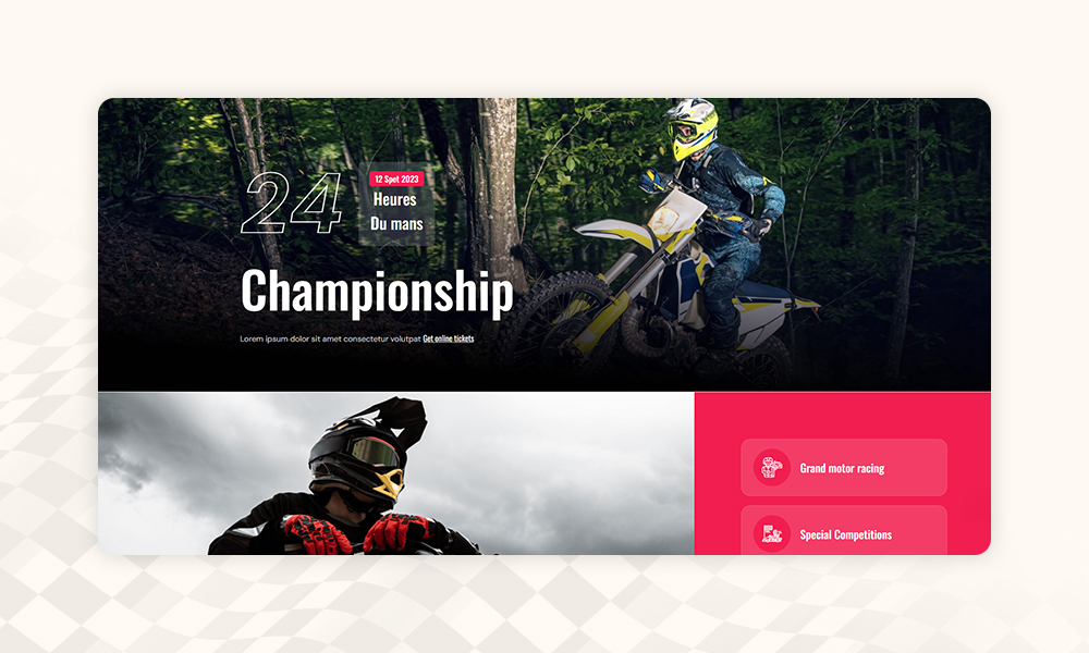 WordPress Theme For Race & Sports Events Websites Home Page-1