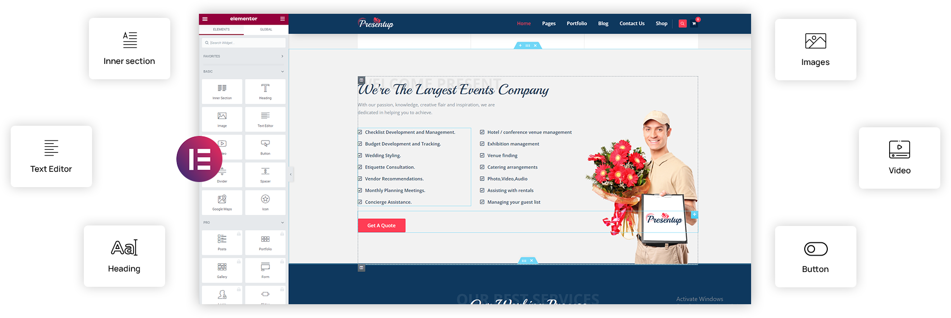 Presentup Creative Event Planner And Management Wordpress Theme